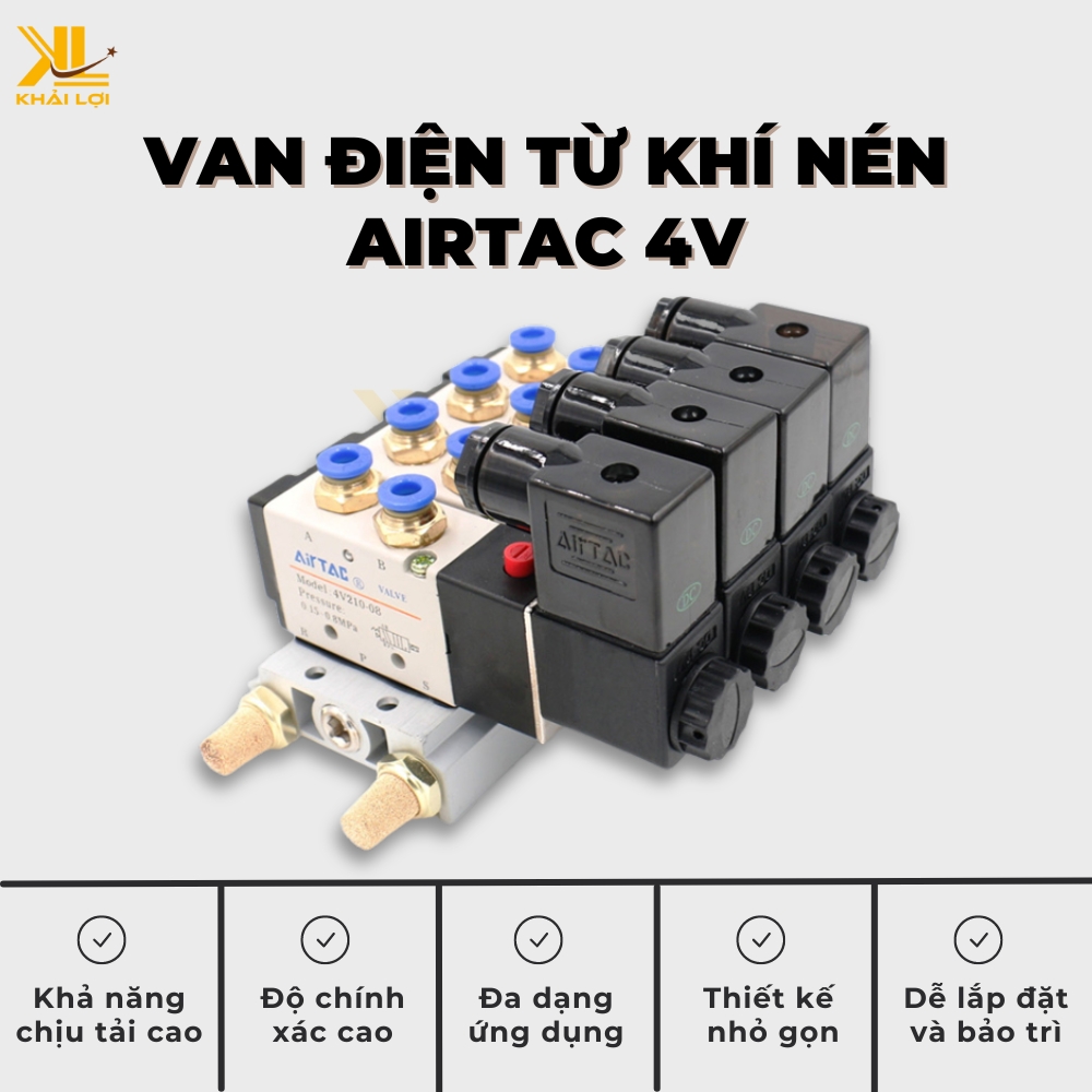 Van Điện Từ Khí Nén Airtac 4V - Cửa hàng Khải Lợi