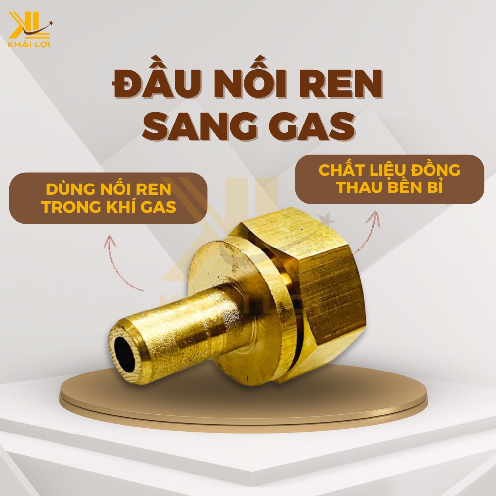 Đầu Nối Ren Sang Gas - Cửa hàng Khải Lợi