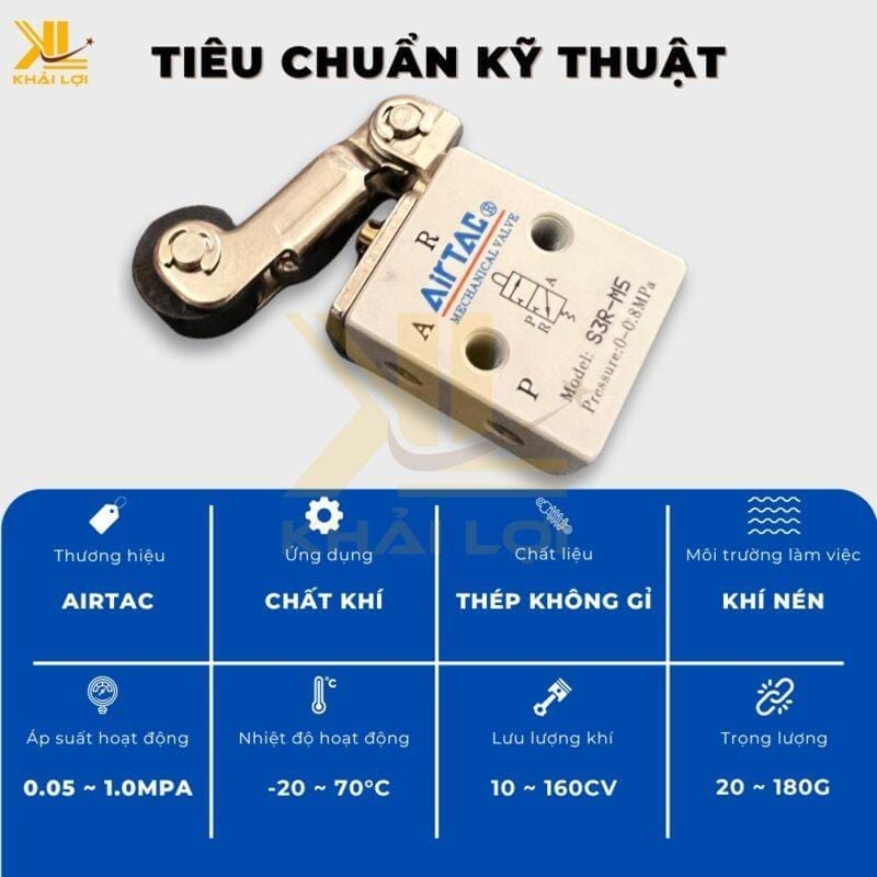 Công Tắc Hơi Airtac S3 - Cửa hàng Vật Tư Công Nghiệp Khải Lợi
