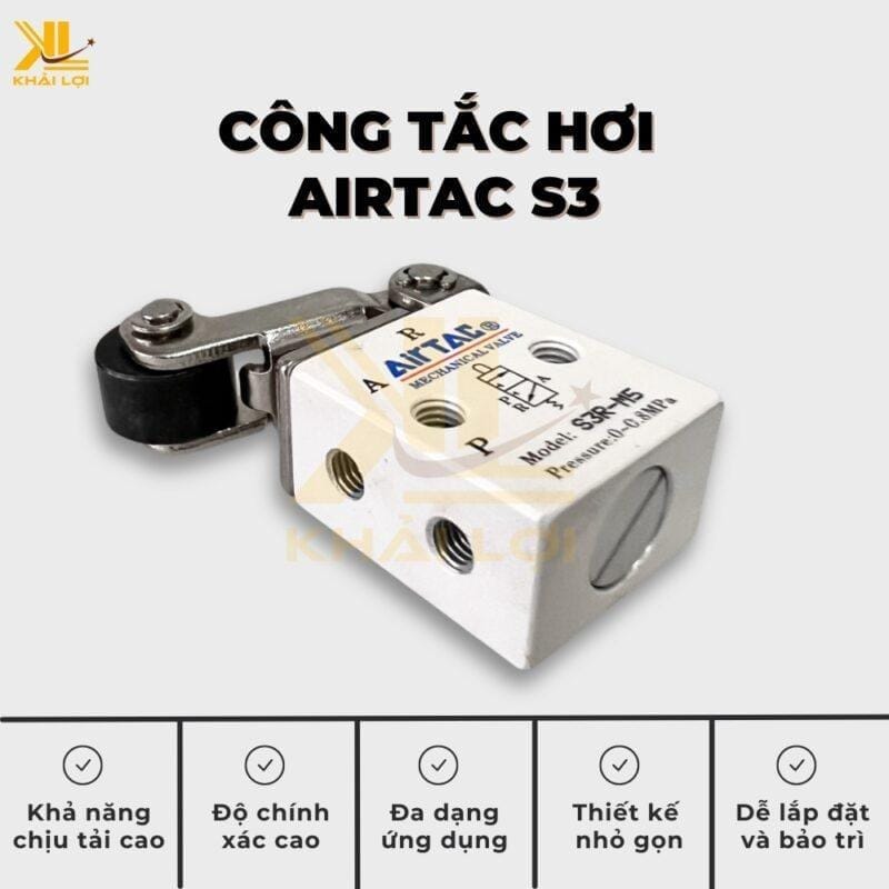 Công Tắc Hơi Airtac S3 - Cửa hàng Vật Tư Công Nghiệp Khải Lợi