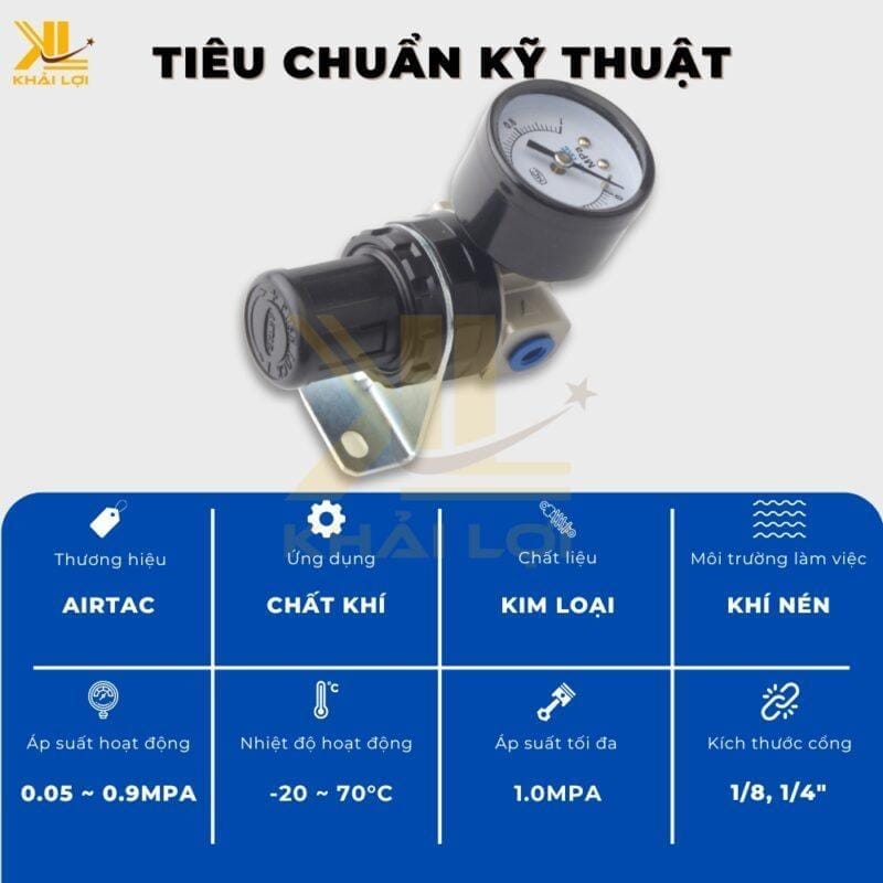 Van Chỉnh Áp Khí Nén AIRTAC SDR100 SDR200 - Cửa hàng Vật Tư Công Nghiệp ...