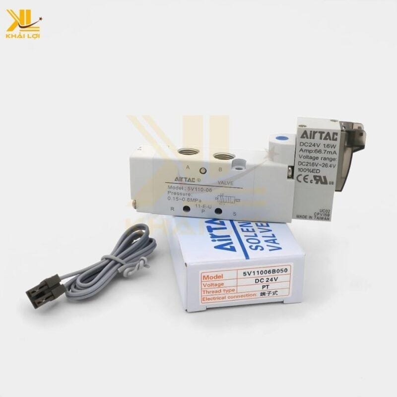 Van Điện Từ Khí Nén Airtac 5V - Cửa hàng Vật Tư Công Nghiệp Khải Lợi