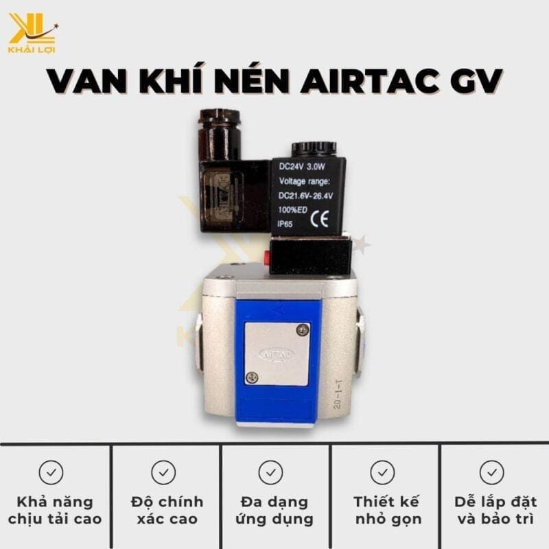 Van Khí Nén Airtac GV - Cửa hàng Vật Tư Công Nghiệp Khải Lợi